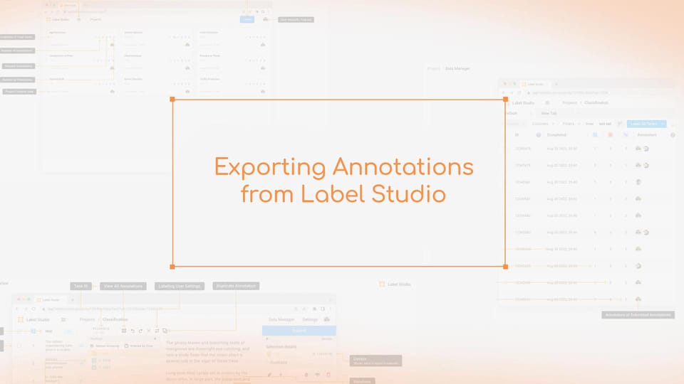 Exporting Annotations from Label Studio Exporting Annotations from Label Studio